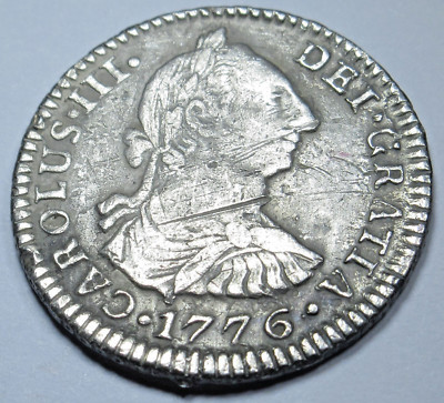 1776 Shipwreck Spanish Bolivia 1 Reales Genuine Antique US Colonial ...