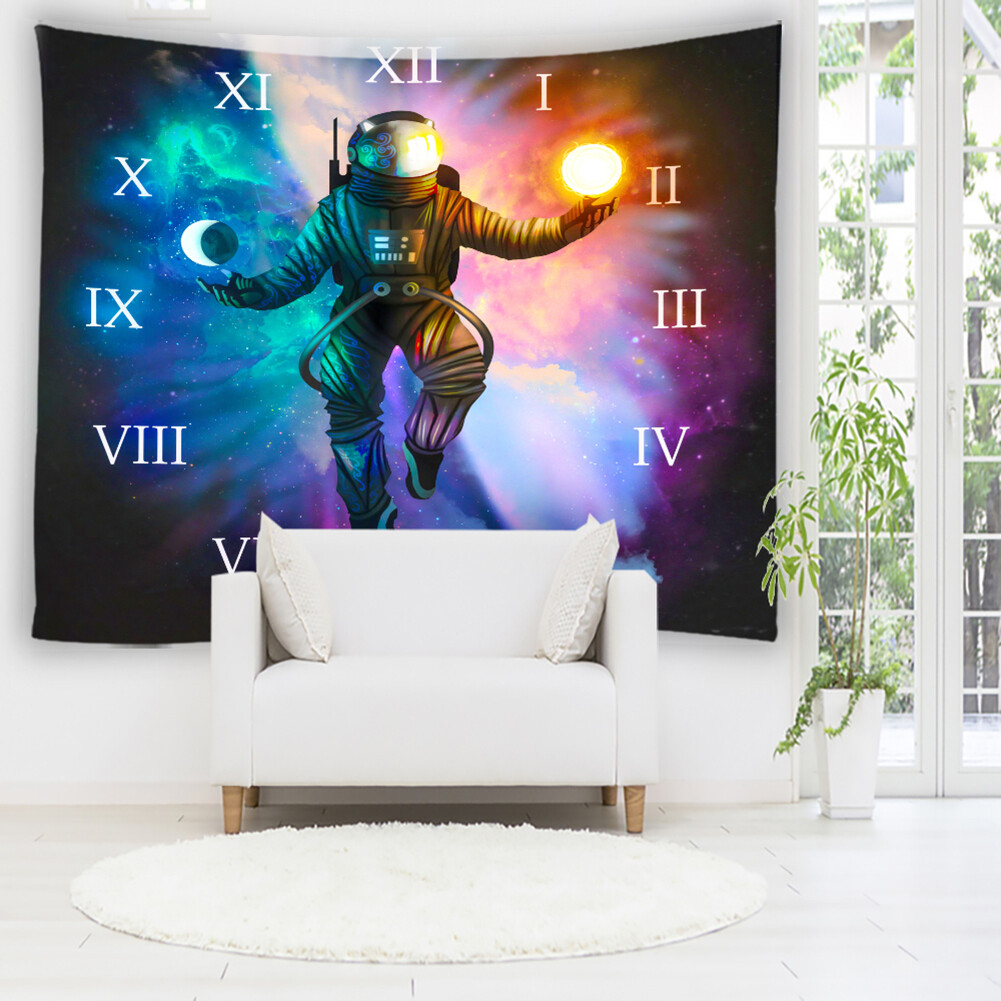 Astronaut Tapestry Wall Hanging Rugs Decorative Carpet for Bedroom ...