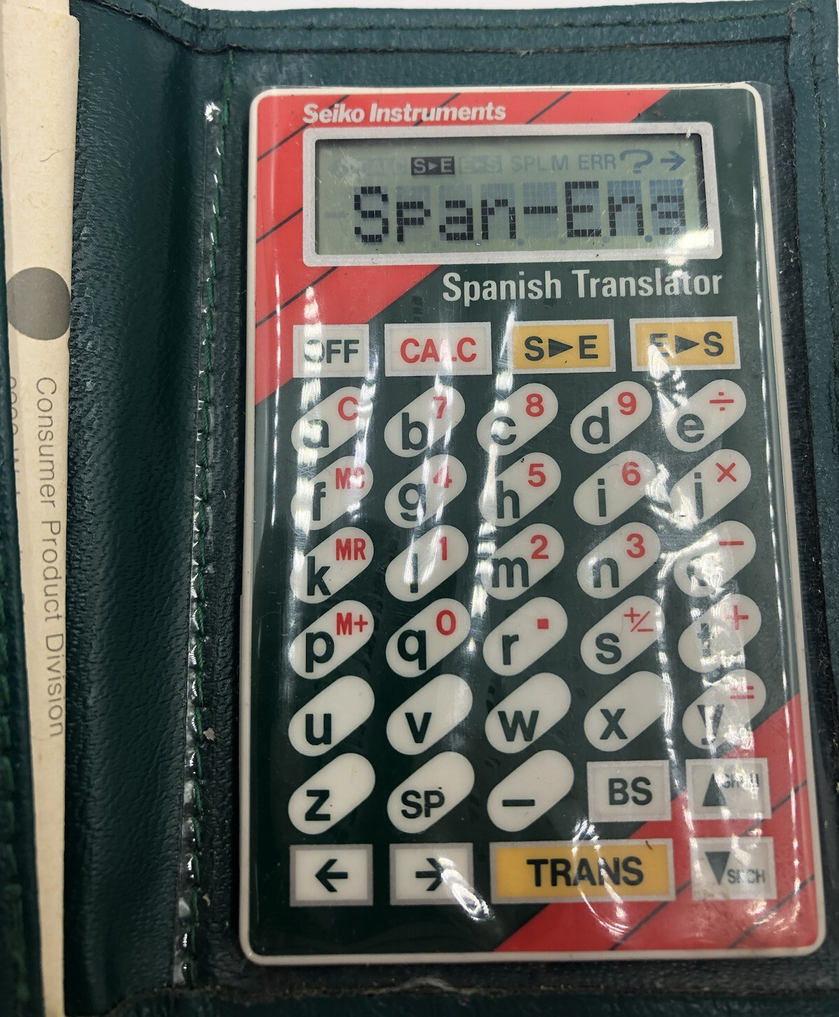 Vintage Seiko Instruments Pocket Spanish English Translator DF-370 Made ...