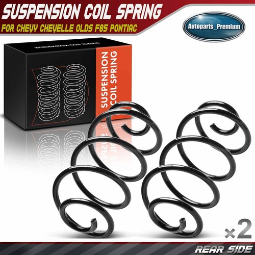 2x Rear Left and Right Coil Spring for Chevrolet Chevelle Monte Carlo ...