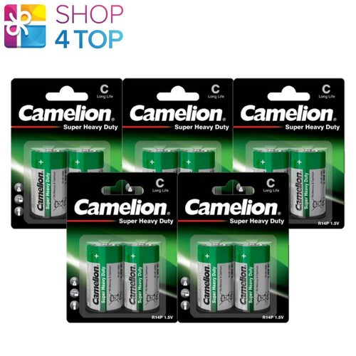 10 Camelion C batteries R14P Lunga Durata super heavy duty 1.5V UM2 ...