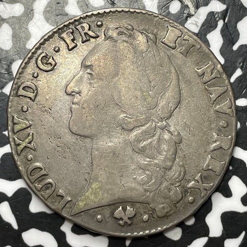 1765-L France 1 Ecu Lot#JM7728 Large Silver Coin! | eBay