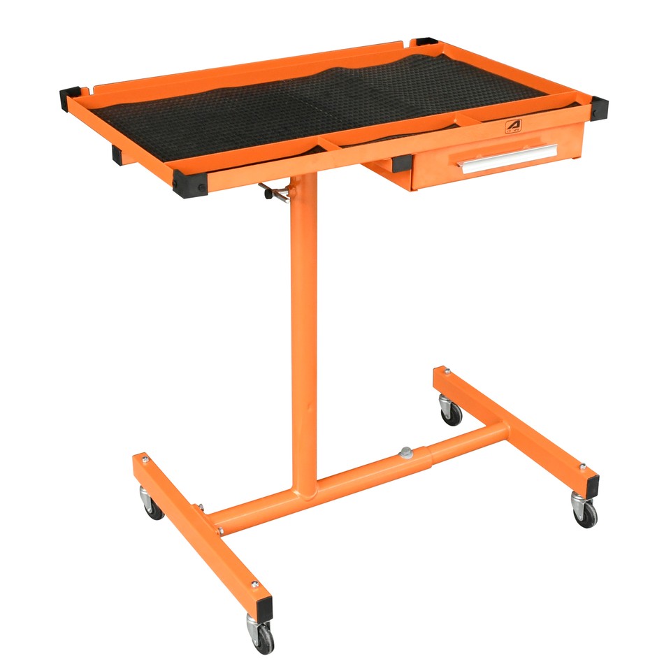 US Heavy Duty Adjustable Work Table Bench with Drawer 220 lbs Rolling ...