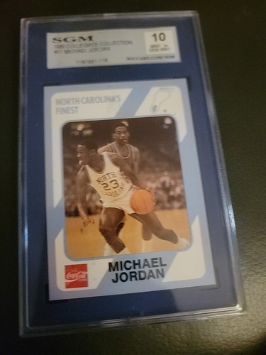 MICHAEL JORDAN NORTH CAROLINA NCAA BASKETBALL CARD SGC 10 GEM MINT ...