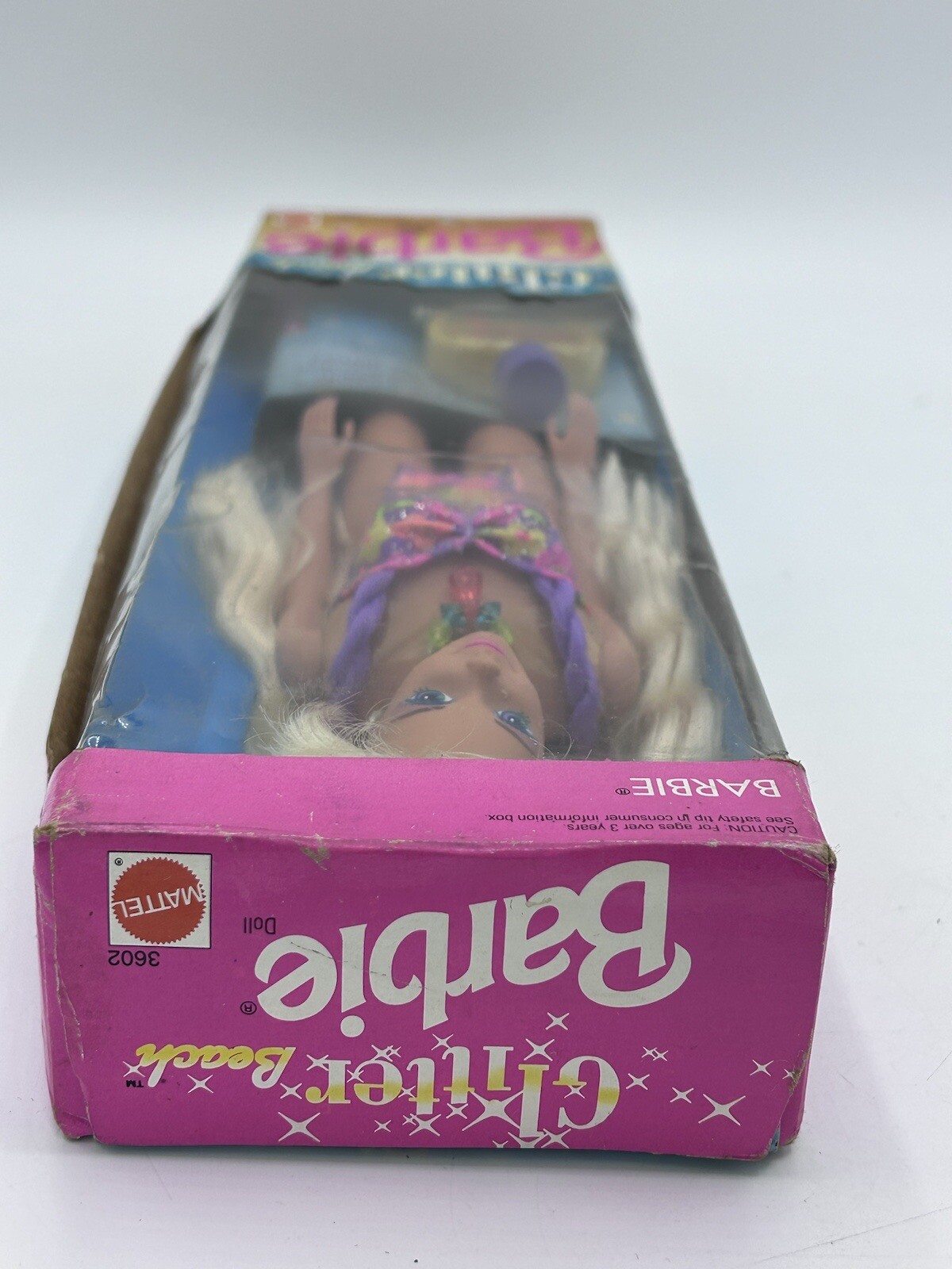 Barbie '92 Glitter Beach Barbie Doll Mattel 3602 Swim Suit Jewelry Hair ...