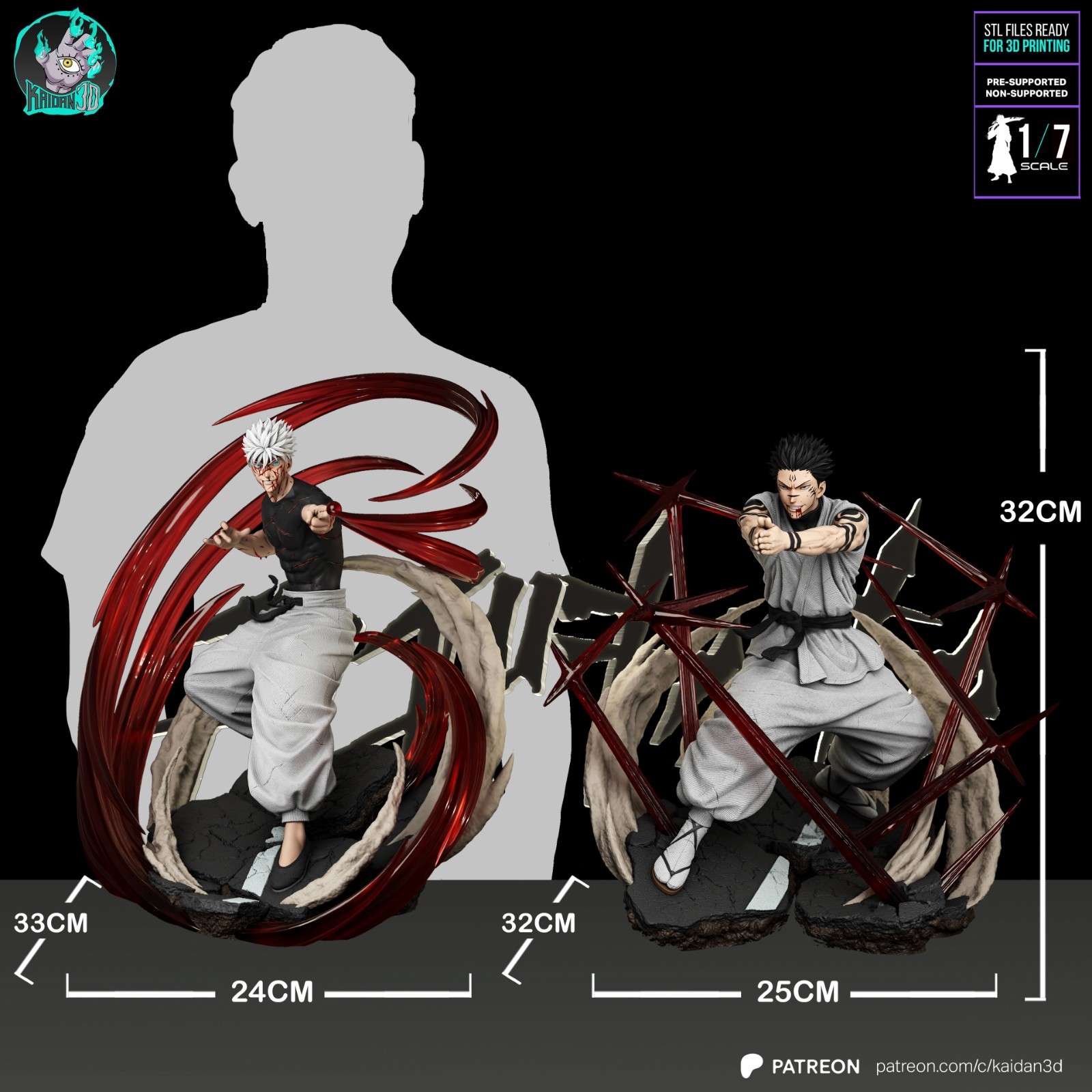 Gojo vs Sukuna | 1/7 Scale Unpainted Resin Kit | Jujutsu Kaisen Battle ...