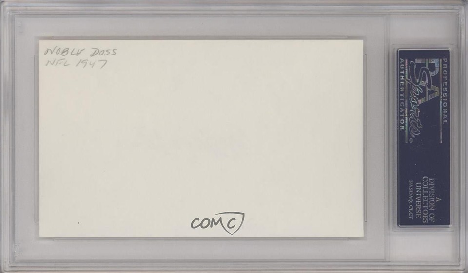 PSA/DNA Authenticated Noble Doss Certified Authentic Auto Auto | eBay