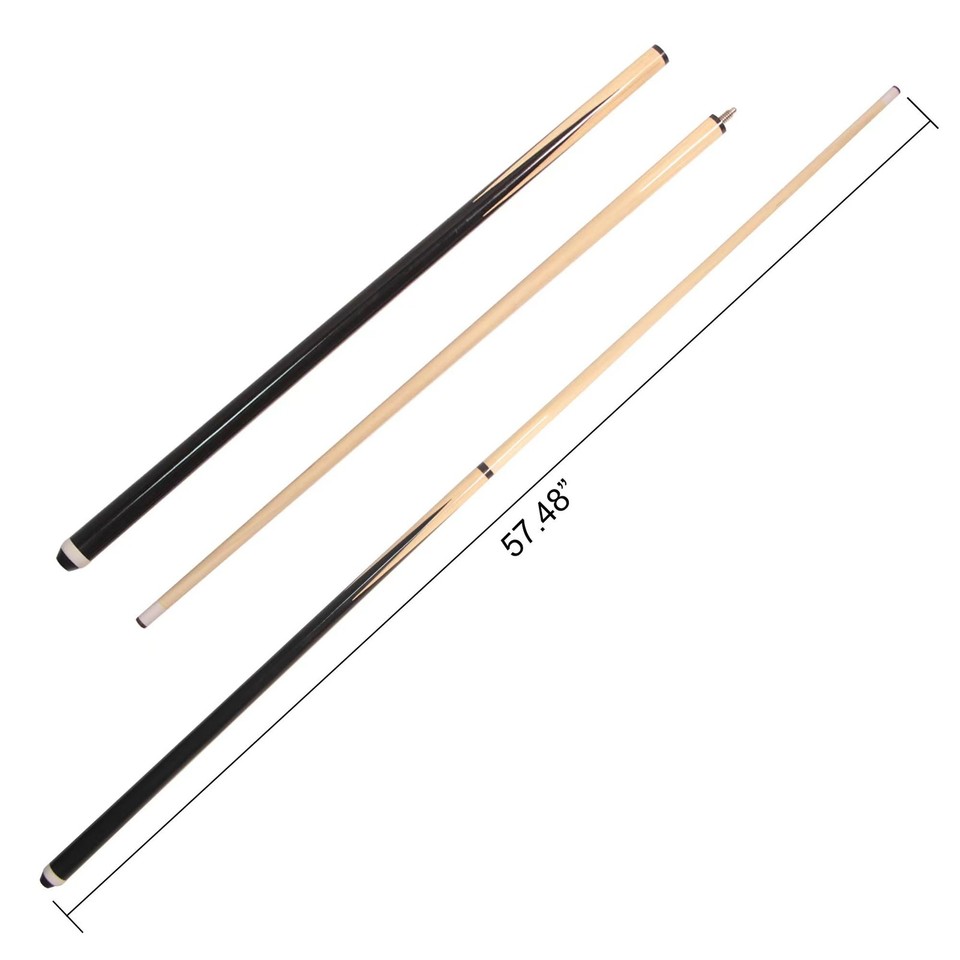 Pool Sticks Billiard Cues 2-Piece 58 Inch Pool Table Sticks 19 Oz 13mm ...