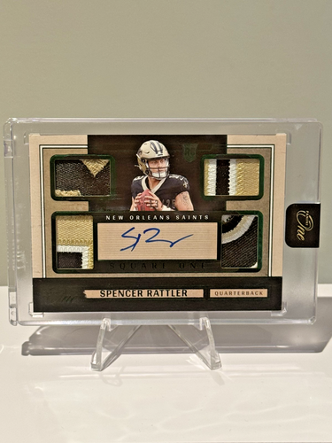 SPENCER RATTLER 2024 PANINI ONE QUAD ROOKIE PATCH AUTO /25 - AMAZING ...