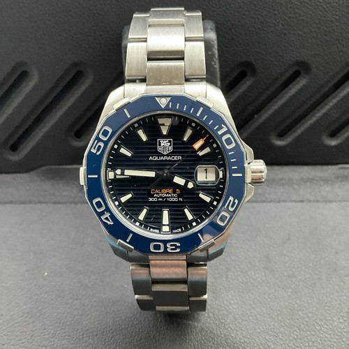 TAG Heuer Aquaracer Calibre 5 41mm WAY111C.BA0928 Automatic Watch Box ...