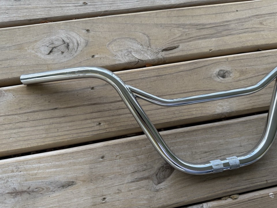 REDLINE RL20b BARS CHROME OLD SCHOOL BMX PRO FREESTYLE TOUR GT HUTCH ...