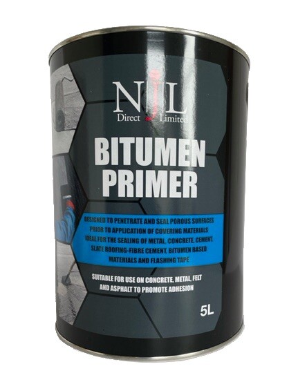 Black Bitumen Primer and Sealer cold applied for porous surfaces 5L Njl ...