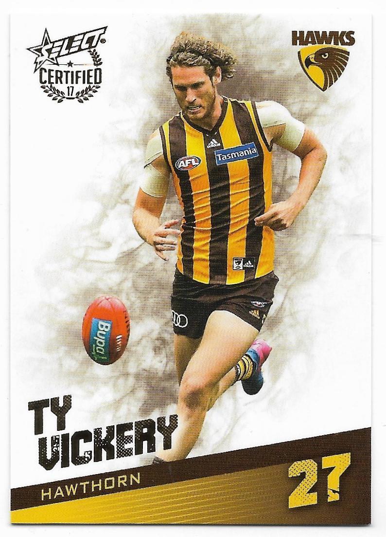 2017 Select Certified Base Card (124) Ty VICKERY Hawthorn | eBay