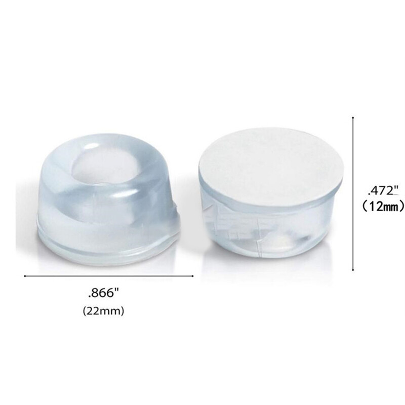 12 Pcs Clear Self Adhesive Stopper Rubber Damper Buffer Cabinet Bumpers ...