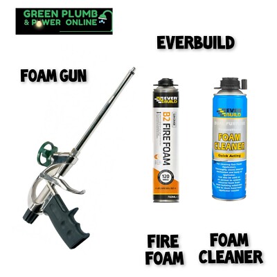Everbuild P45 Foam Gun Fire Rated Foam B2 Foam Cleaner Fire Rated ...