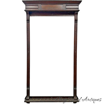 antique Brunswick BALKE Collender Vertical Billard Cue Rack victorian ...
