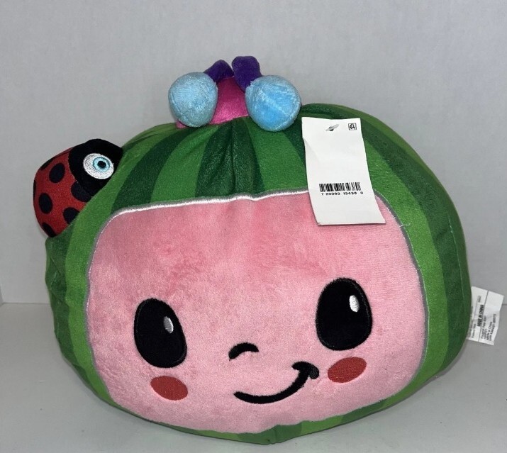 CoComelon Moonbug Plush Watermelon With Ladybug Pillow 14” New Kids ...