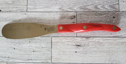 CUTCO 1768 KT Spatula Spreader Knife Red Handle Engraved Made In USA ...