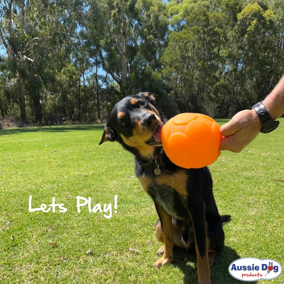 Aussie Dog Buddy Ball | Interactive Dog Toy | Treat Dispenser Medium ...