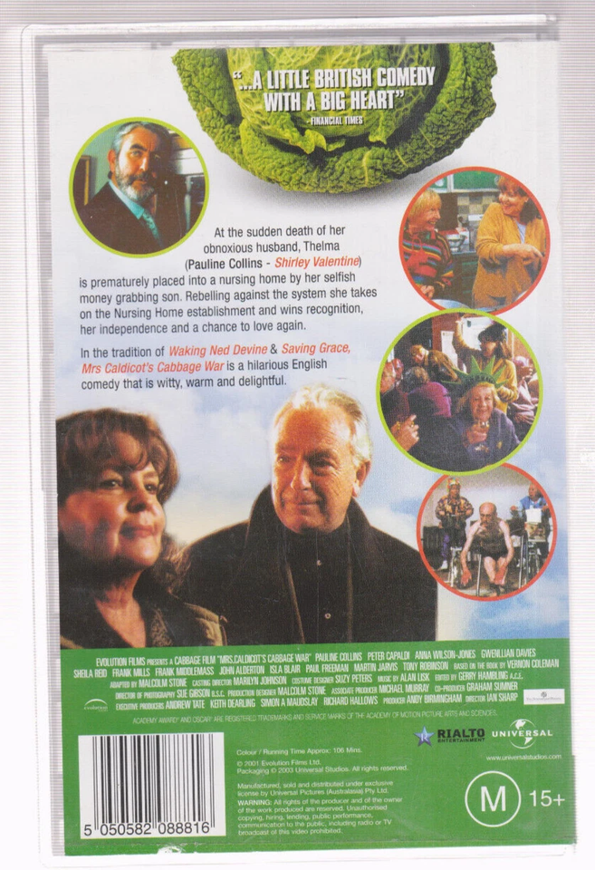 MRS CALDICOT'S CABBAGE WAR (VHS) BIG BOX - Pauline Collins + Alderton ...