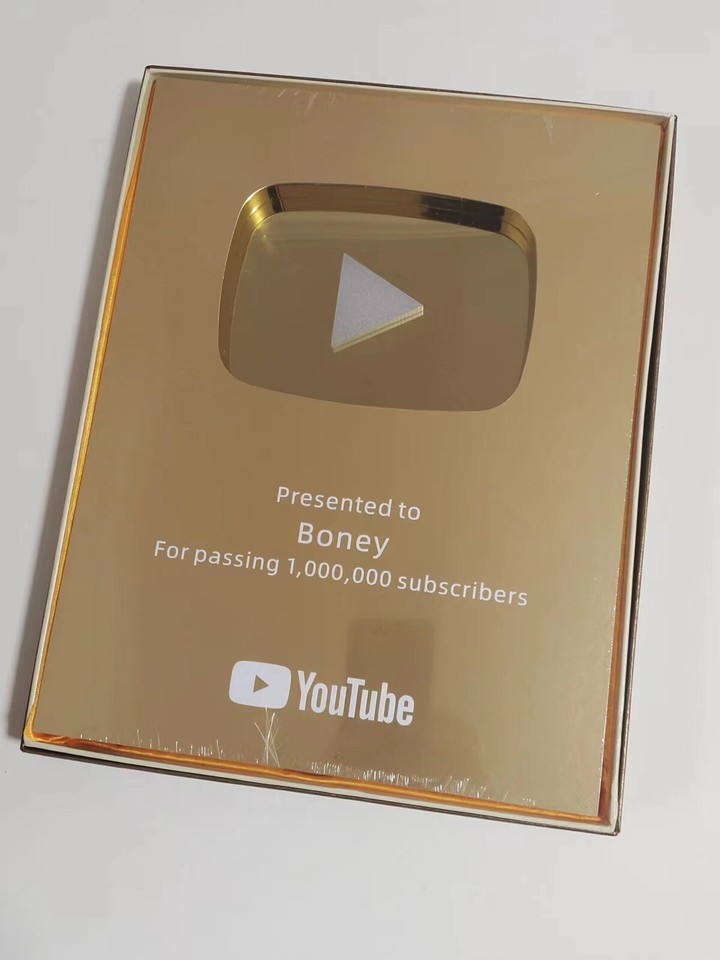 Youtube Silver/Gold Play Button (Custom) | eBay