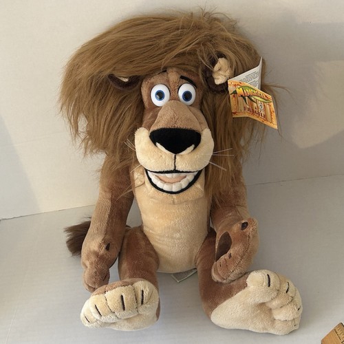 Madagascar Russ Berrie 2005 Dreamworks Alex The Lion Plush Toy 15” With ...