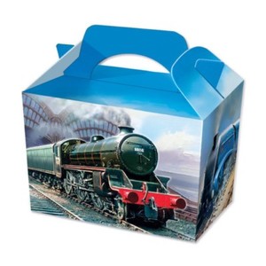 20 Steam Train Party Boxes - Food Loot Lunch Cardboard Gift Childrens ...