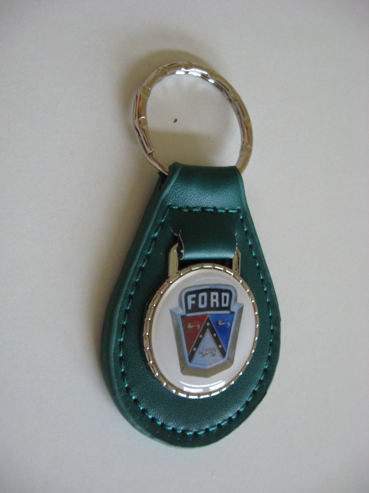 1940's 1950's 1960's FORD CREST EMBLEM LOGO VINTAGE KEYCHAIN KEYRING ...