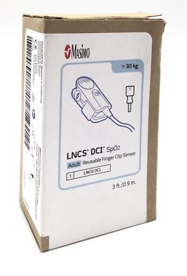 Masimo 1863 LNCS DCI SpO2 Adult Reusable Finger Clip Sensor - NEW | eBay