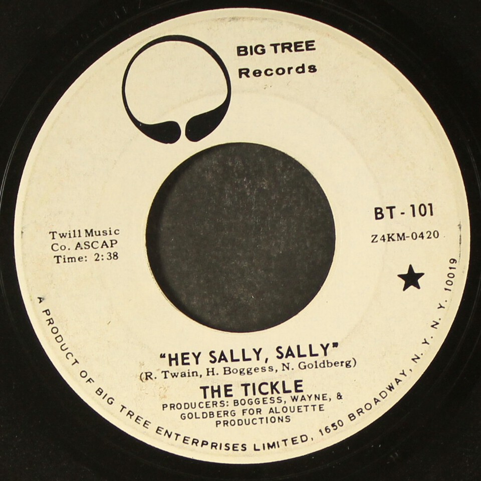 TICKLE: hey sally sally / one plus one Big Tree Records 7" Single 45 ...
