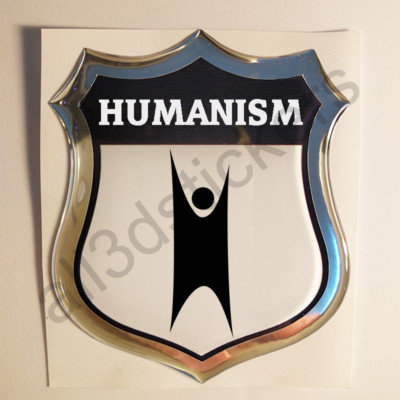 Humanism Sticker Emblem 3D Resin Domed Gel Decal Symbol | eBay UK