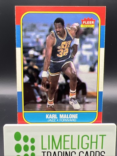 1986 Fleer KARL MALONE RC Rookie Utah Jazz KA2 | eBay
