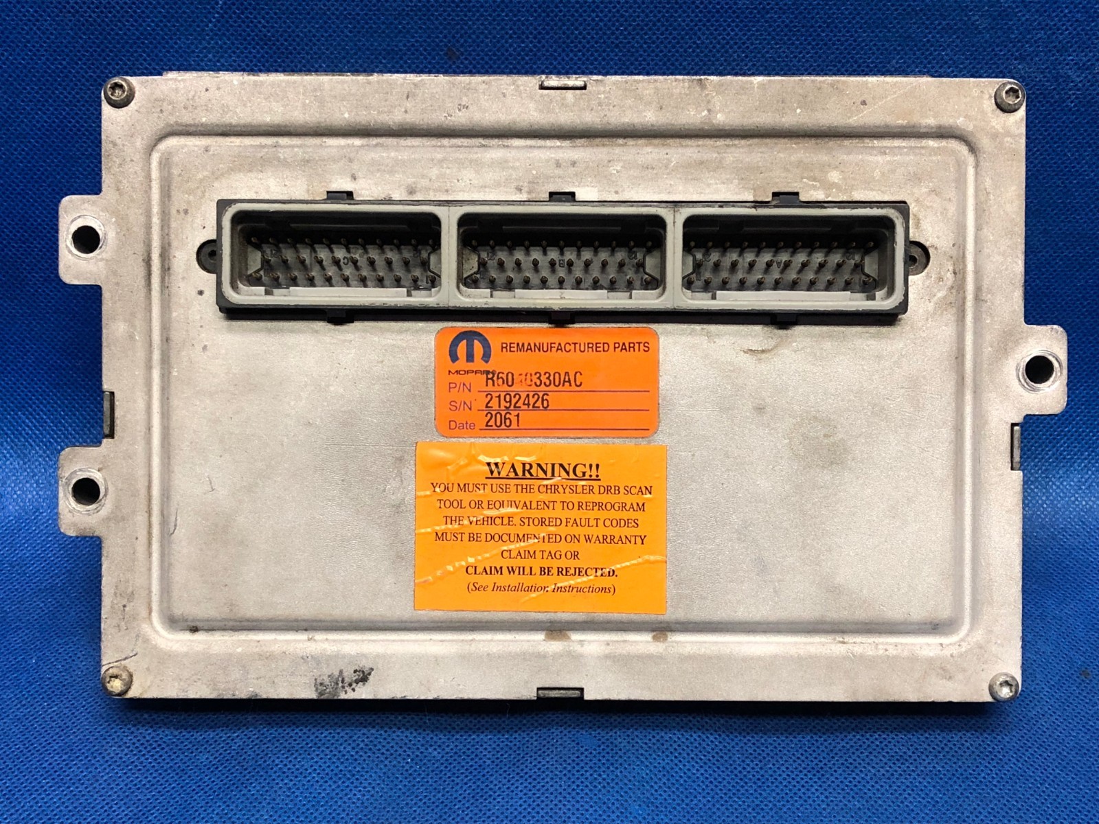 MOPAR PROGRAMMED PLUG & PLAY 02 DURANGO 5.9 ECM ECU CONTROL PCM ...