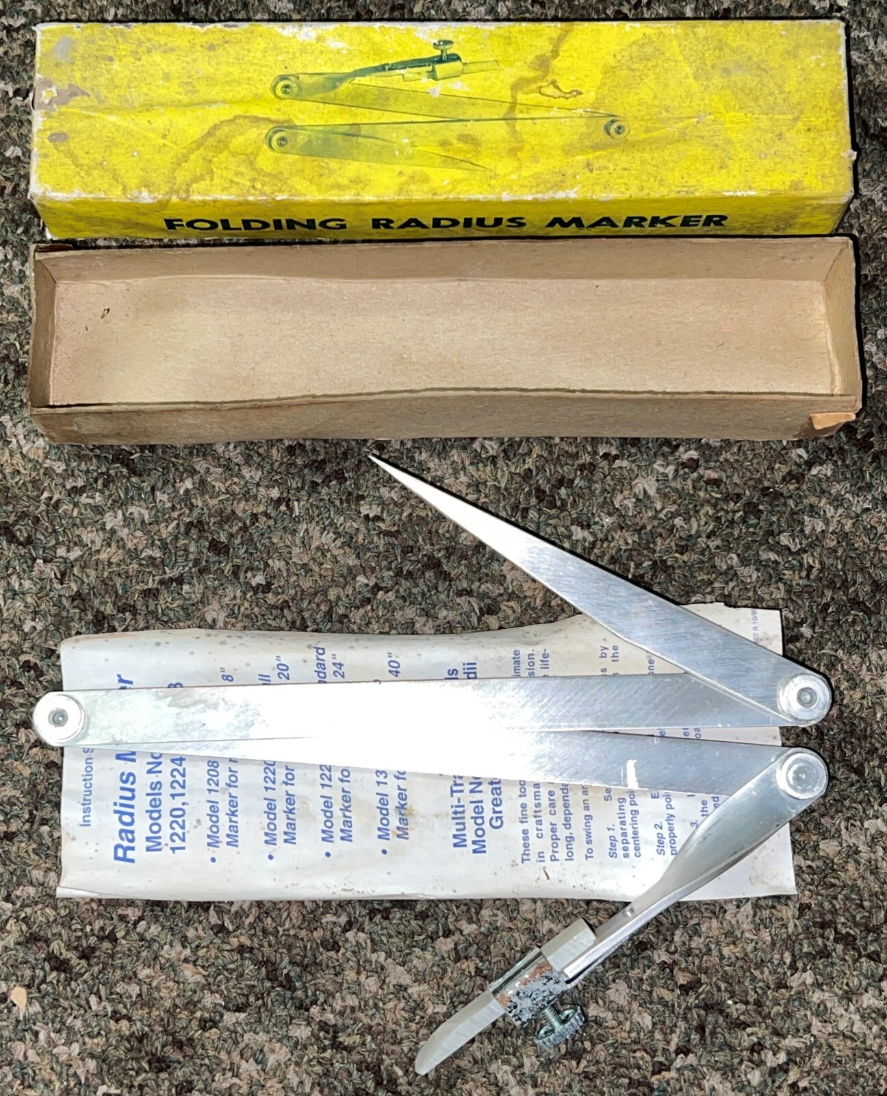 FOLDING RADIUS MARKER STOCK NO. 1224 CURV-O-MARK - FREE SHIPPING | eBay