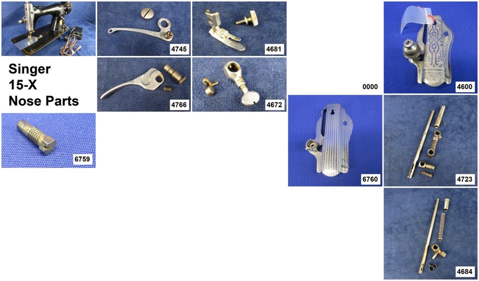 Singer Sewing Machine Models 15-88, 89, 91 Choose Your Parts! Free Ship ...