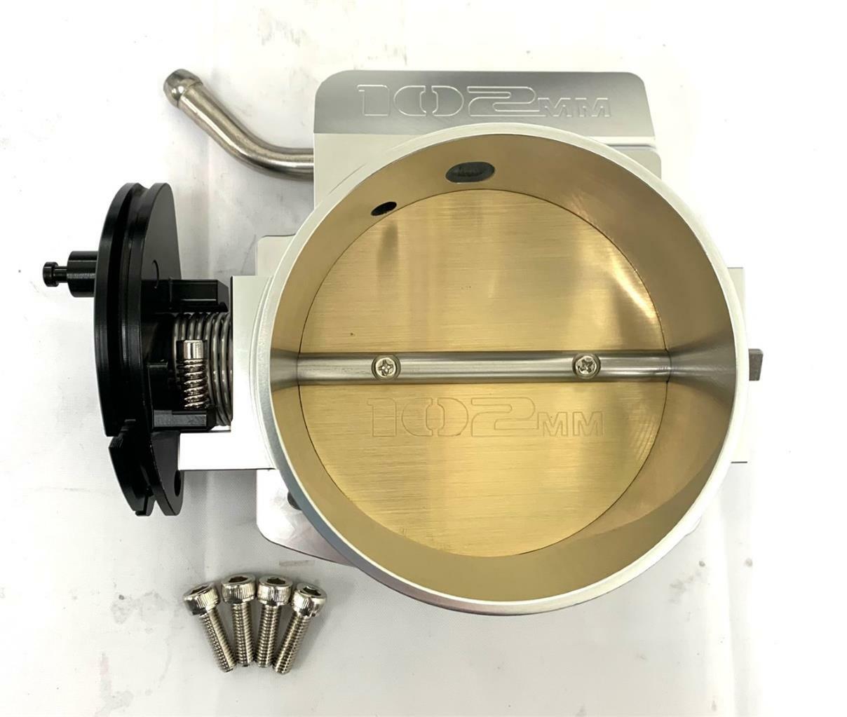 GM LS Throttle Body 102MM Intake Silver Billet Aluminum LS1 LS2 4 Bolt ...