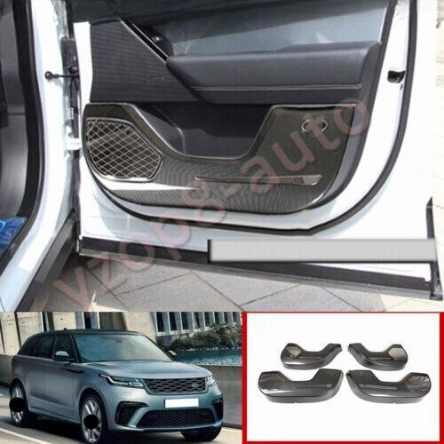 For Range Rover Velar 2018-2024 ABS Carbon Inner Door Anti-Kick Panel ...