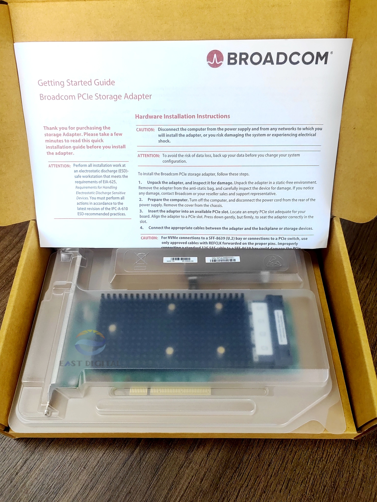 BROADCOM 9400-16i HBA SATA/SAS Nvme 12G PCIe Controller 16Port Adapter ...