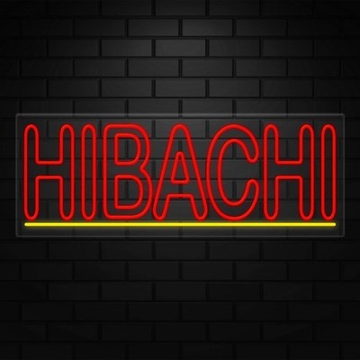 Hibachi Neon Sign for Retail Displays | LED Flex Neon | 36"W x 13"H x 1 ...