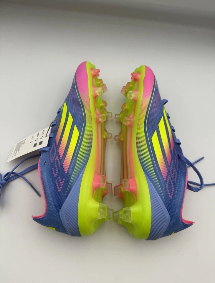 Adidas F50 Pro FG Soccer Cleats Solar Energy Blue Pink Men’s Size 8 New ...