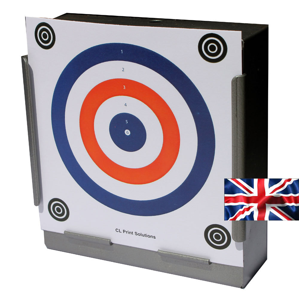 100 Air Rifle Shooting 2 Colour Paper Targets 14cm Pistol Airsoft Gun ...