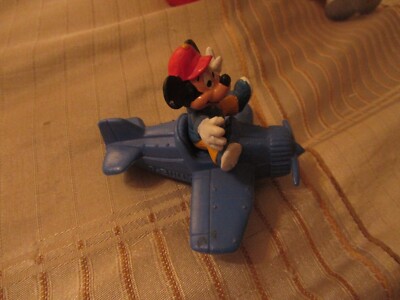 MICKY MAUS : als Pilot mit Flugzeug Bully handbemalt | eBay.de