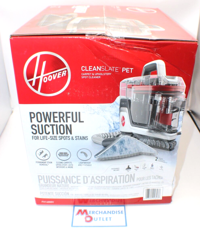 Hoover FH14000 CleanSlate Portable Carpet and Upholstery Spot Cleaner ...