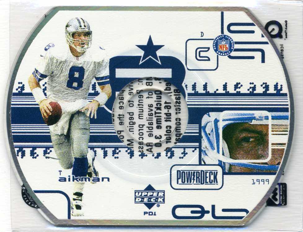 TROY AIKMAN 1999 UPPER DECK Powerdeck CD-ROM #PD-1 | eBay