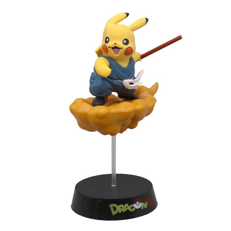 Anime Pet Elfin Pika Cosplay Dragon Ball Red Cute 19cm Figure Statue ...