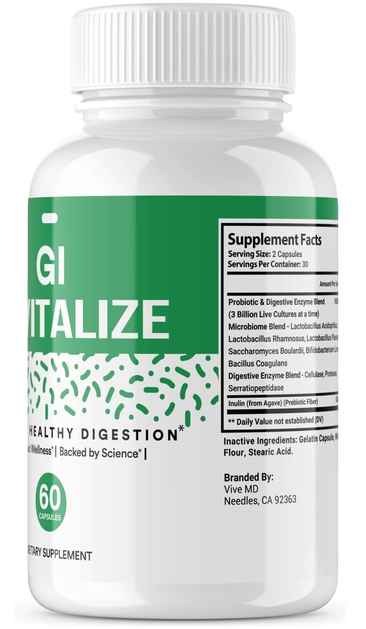 GI Revitalize Advance Formula Dietary Supplement - Official Formula (2 ...