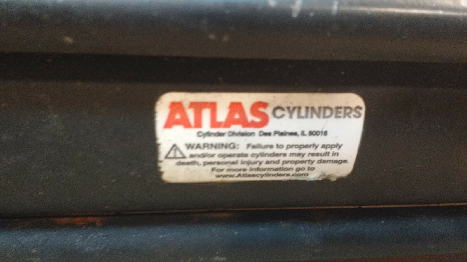Atlas Cylinder H-020-REF2-0100-1-BE-S-PH-6 Hydraulic Cylinder, 2" Bore ...