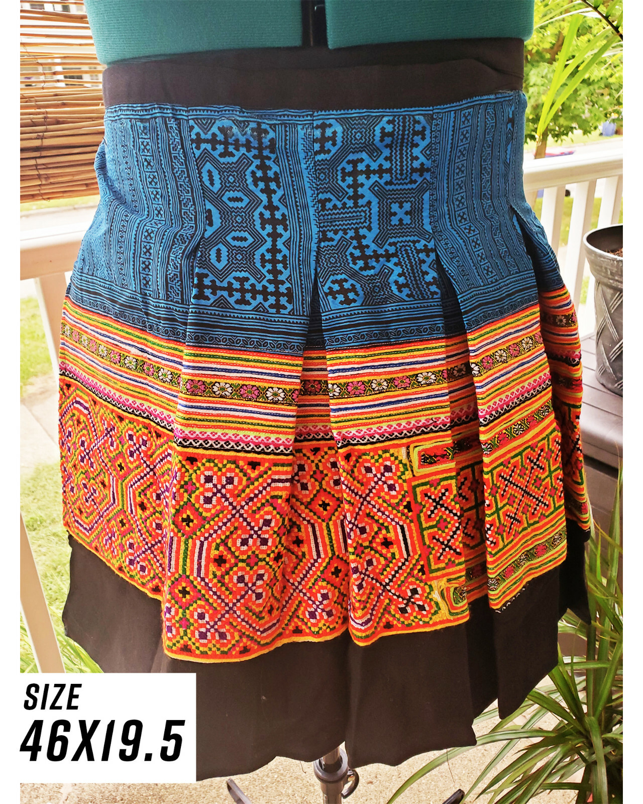 Hmong Vietnamese Outfit Size 44 (Shirt, Sev, Sash & Skirt) Hmoob Nyab ...