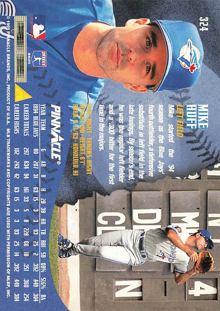 Mike Huff 1995 Pinnacle Baseball #324 Blue Jays 32n | eBay