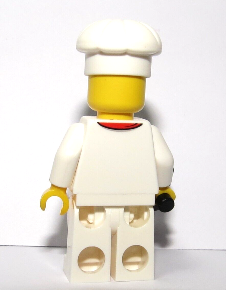 LEGO Chef Cook Baker Minfigure Man Boy & Cooking Pot Pan Hospitality ...